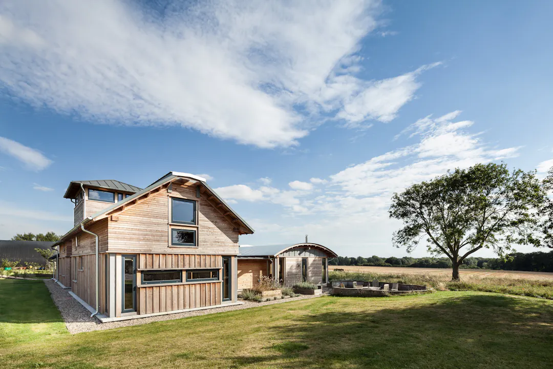 Sustainable Timber Frame House Designs at Allies Farm – Carpenter Oak