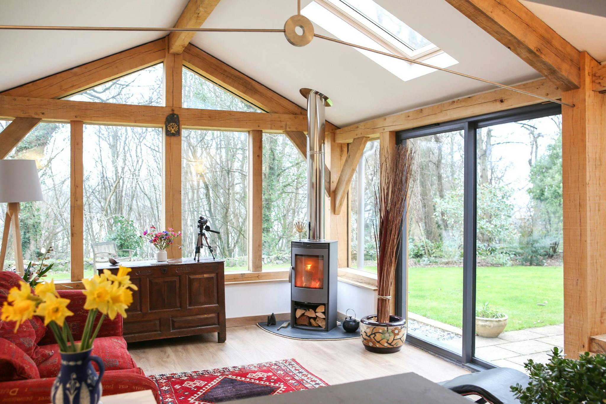 Oak Framed Extension in Cornwall - Built by Carpenter Oak – Carpenter Oak