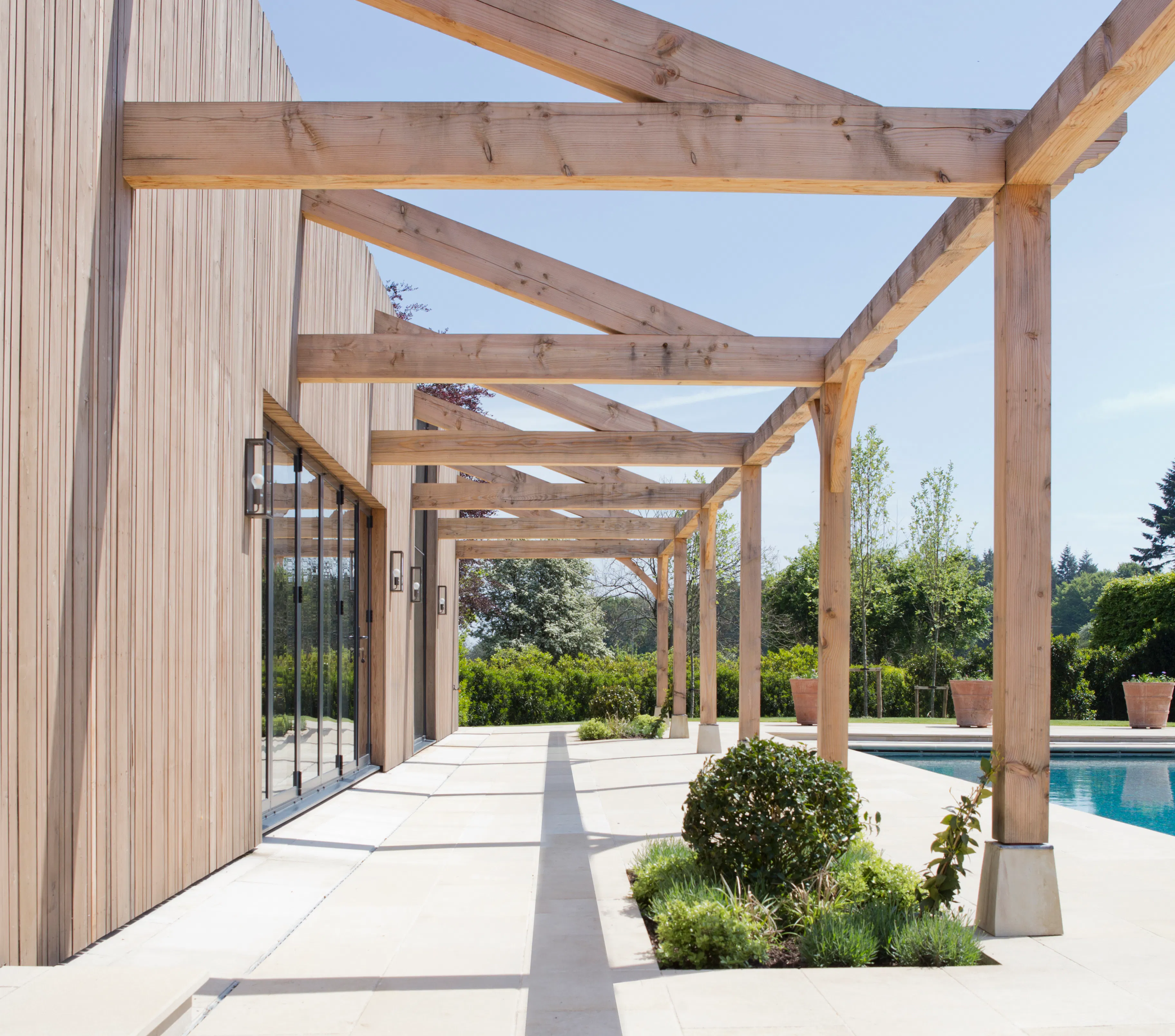 Glulam Steel Pergola Prolam