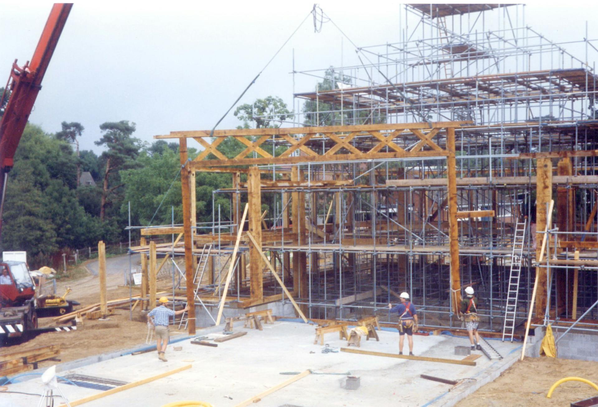 Timber Frame - The New Bedales School Theatre – Carpenter Oak