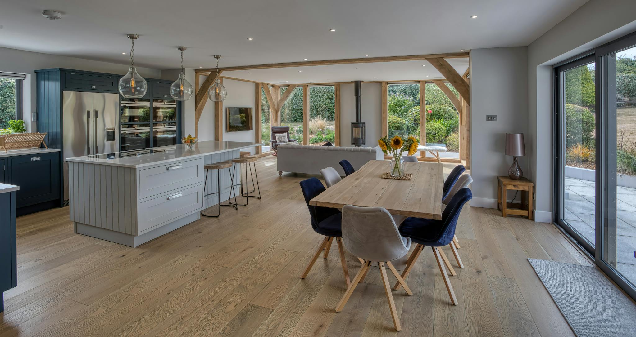 Oak Framed Extension to Traditional Stone Cottage – Carpenter Oak