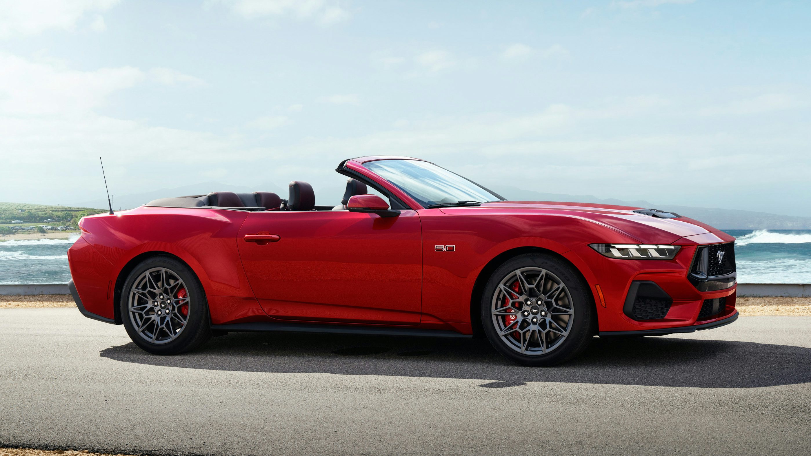 Mustang Gt Convertible Con Carrocería De Zorro Rojo