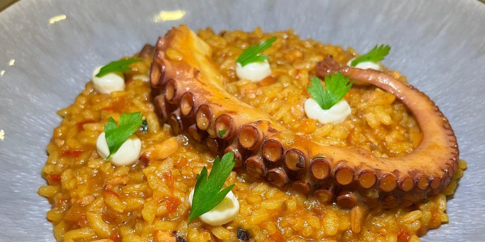 Recipe - Meloso Spanish Octopus Rice with Garlic Alioli and Catena ...
