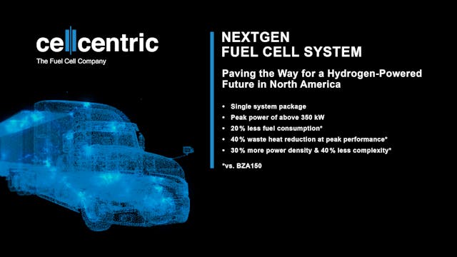 cellcentric Announces NextGen Fuel Cell System for Long-Haul Trucks in ...