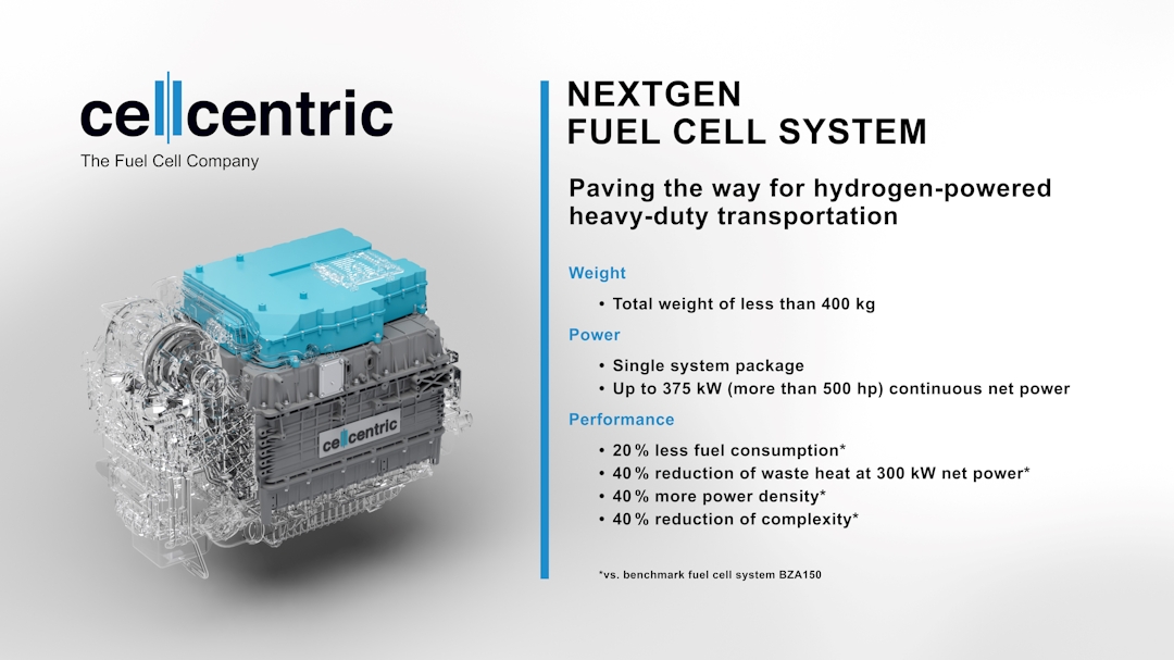 European Premiere - NextGen Fuel Cell System - cellcentric