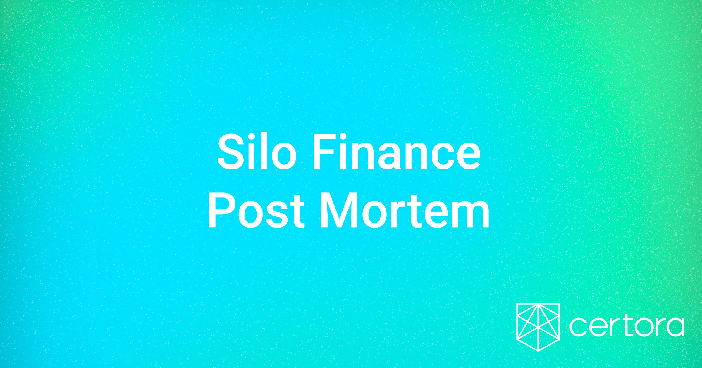 Silo Finance - Post Mortem