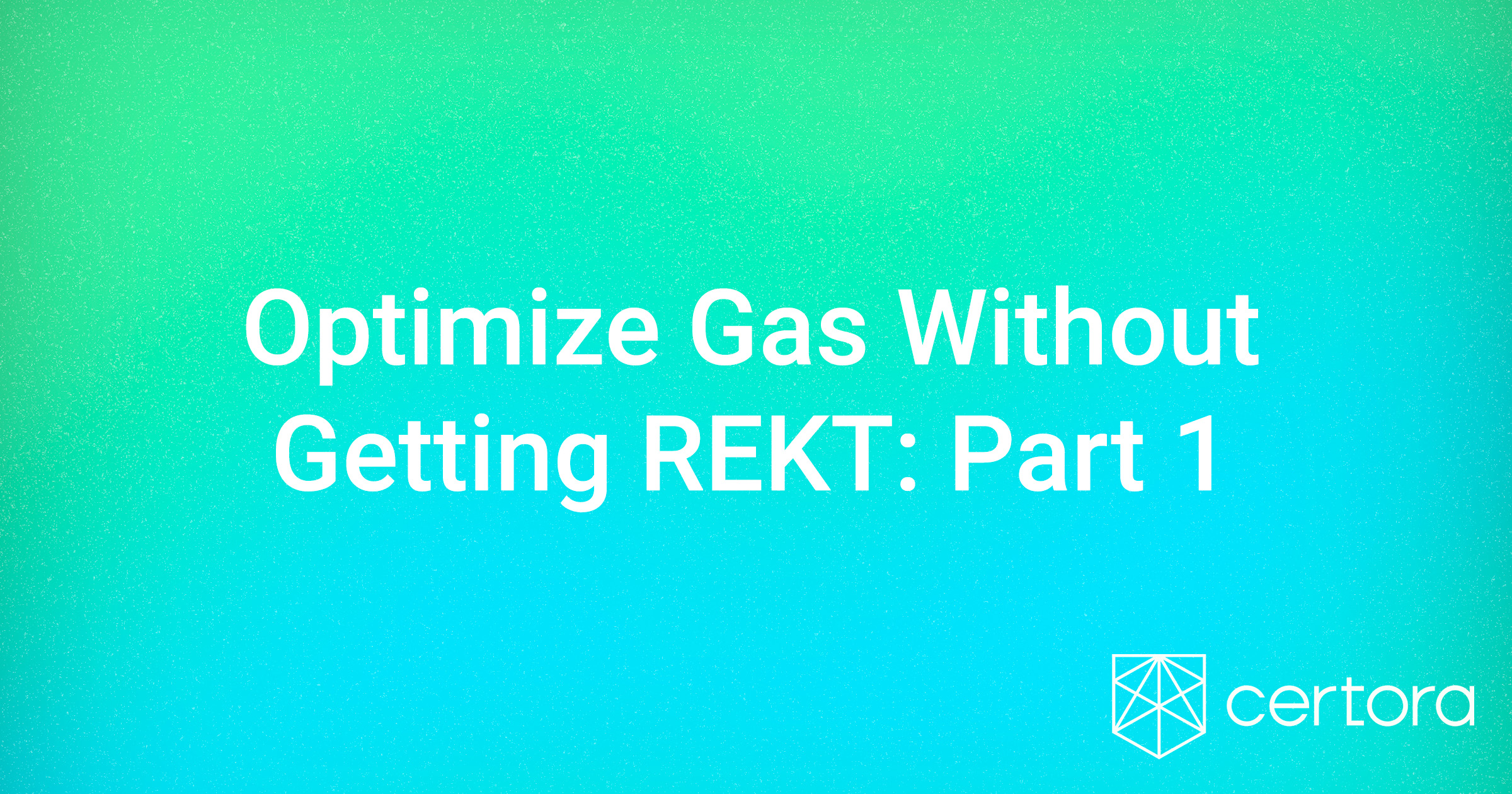 How to optimize your gas consumption without getting REKT Part 2