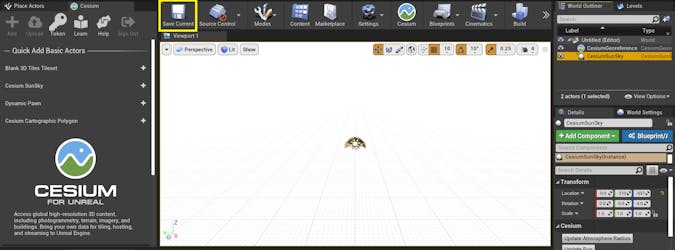 Cesium for Unreal Quickstart – Cesium