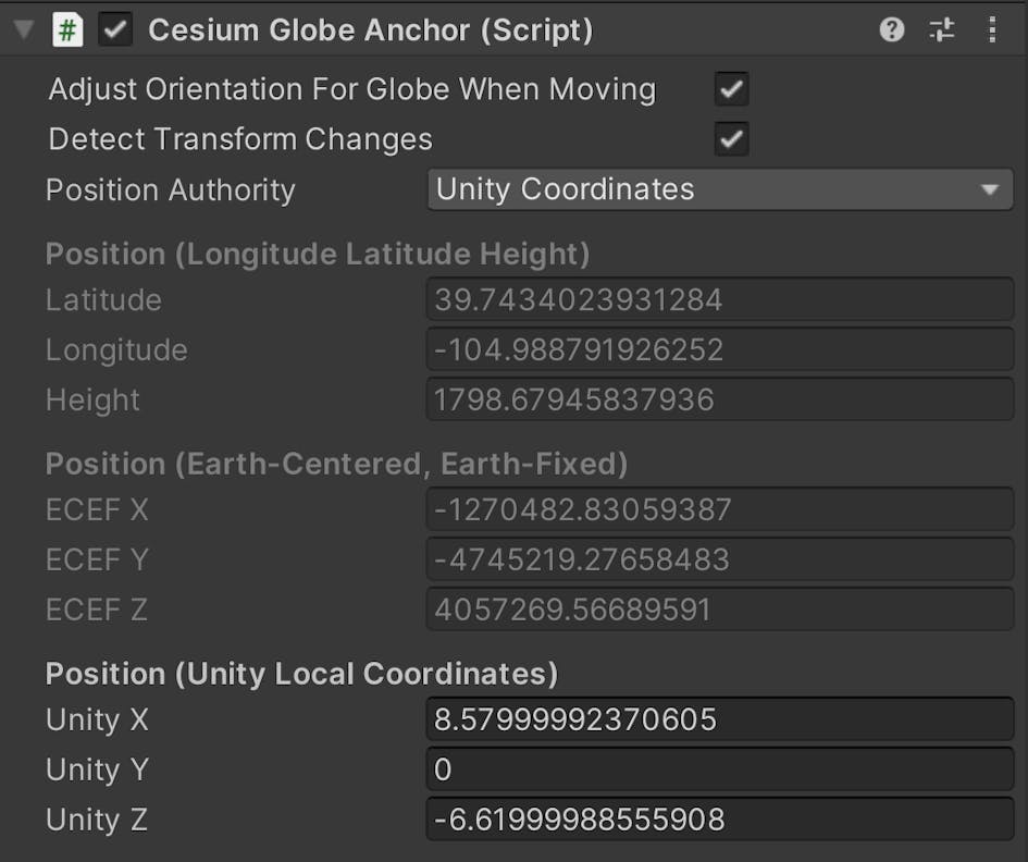 Cesium for Unity Georeferenced Sub-scenes – Cesium