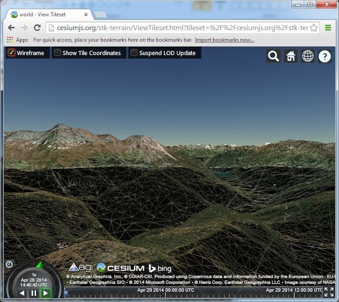 STK World Terrain – Cesium