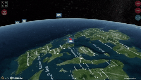 Adding Snow to NORAD's Santa Tracker – Cesium