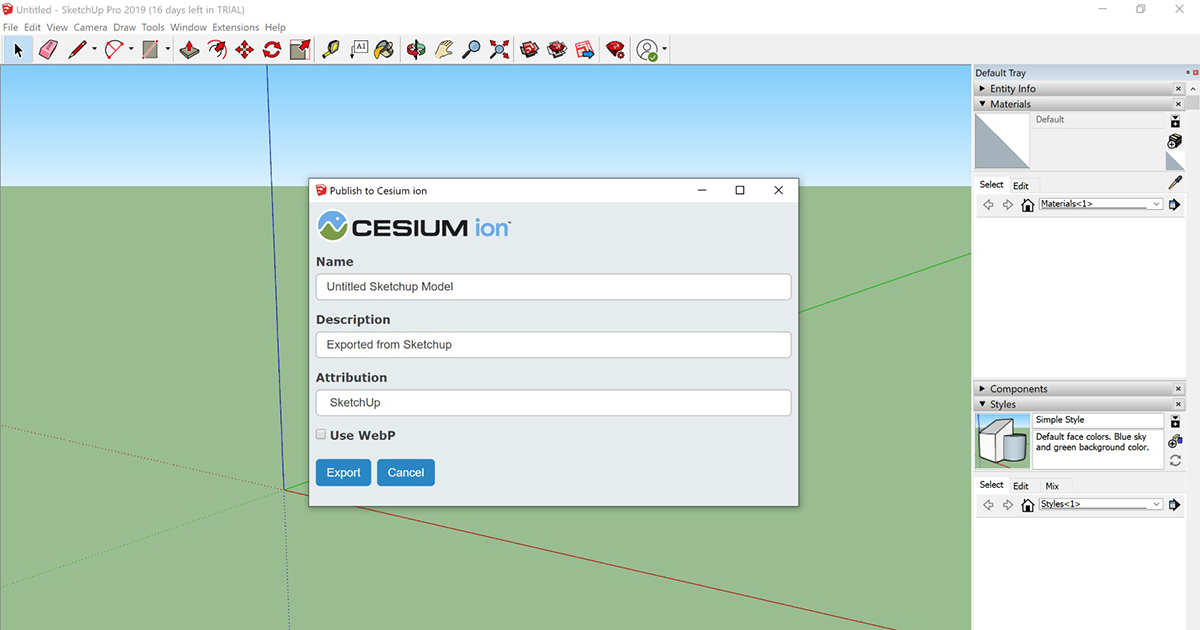 Publish 3D Tiles from SketchUp with the new Cesium ion Extension – Cesium