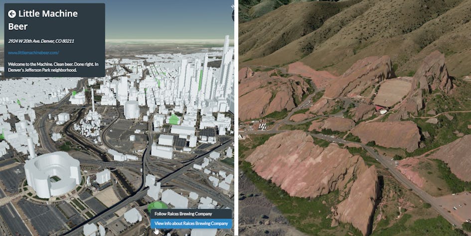Virtual Tour of Denver for AAG's Remote Conference – Cesium