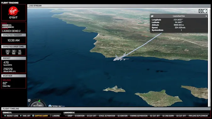 Cesium Supports Virgin Orbit's Successful Satellite Launch – Cesium