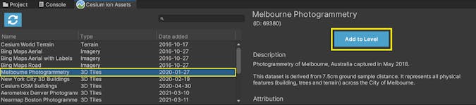 Adding Datasets – Cesium