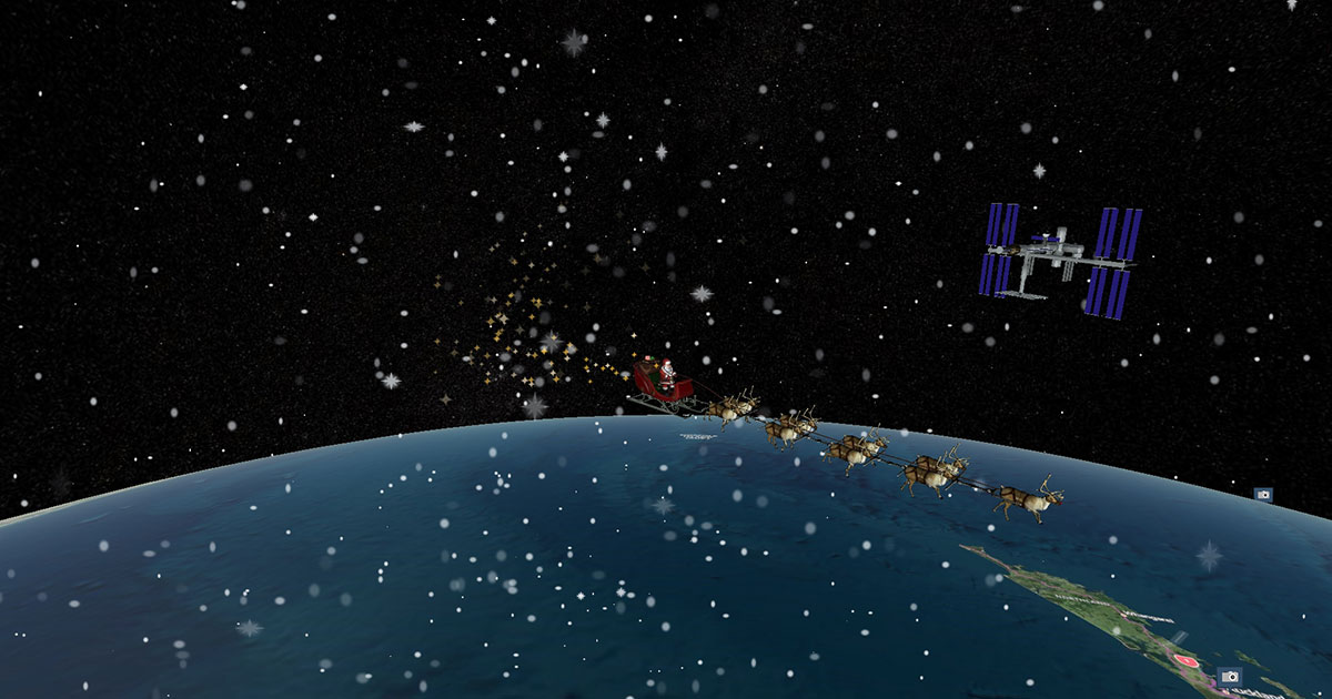 Santa to visit the International Space Station in NORAD Tracks Santa ...