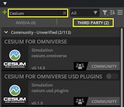 Cesium for Omniverse Quickstart – Cesium