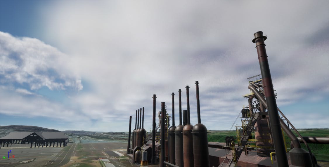 Bethlehem Steel Flood Simulation with Cesium for Unreal – Cesium