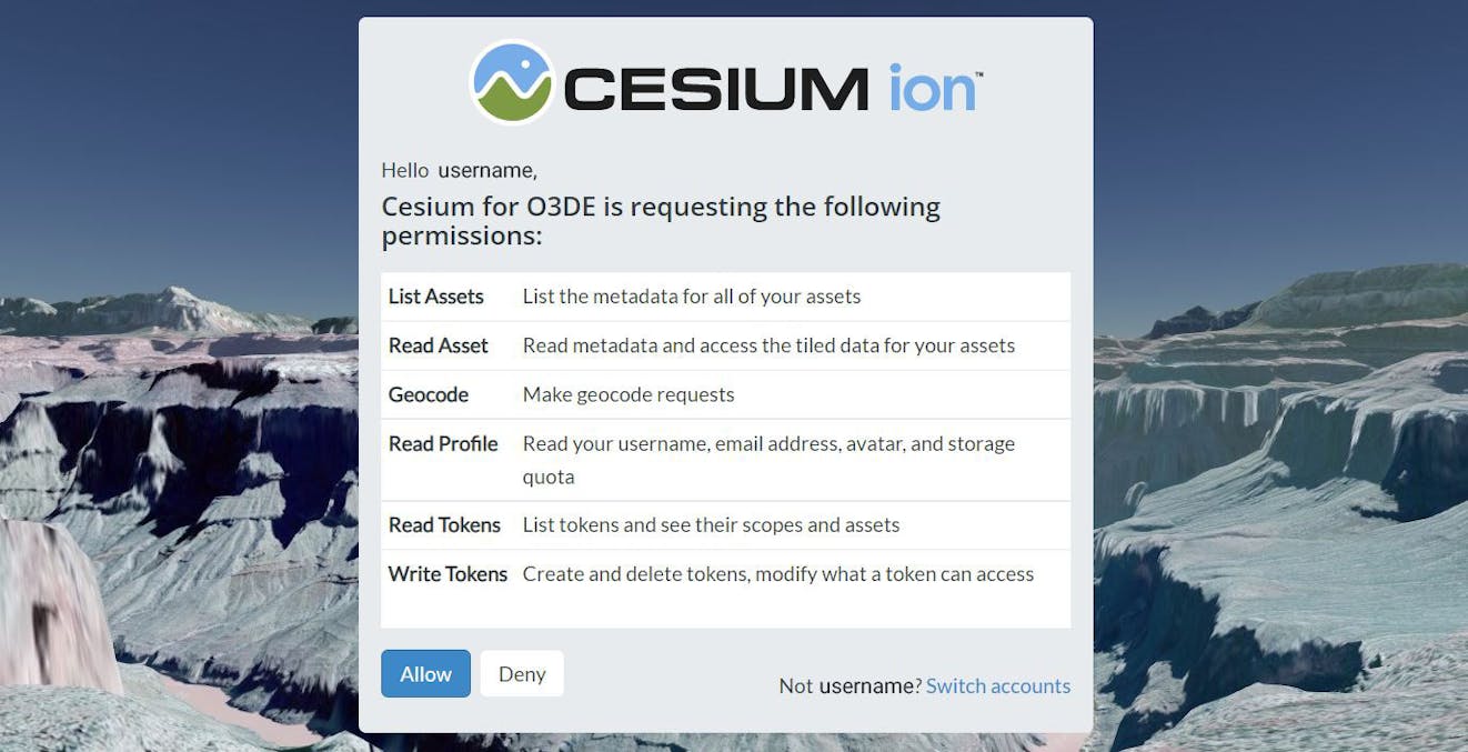 Cesium for O3DE Quickstart – Cesium