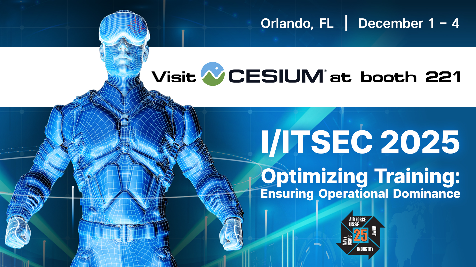 Cesium at I/ITSEC 2025 – Cesium