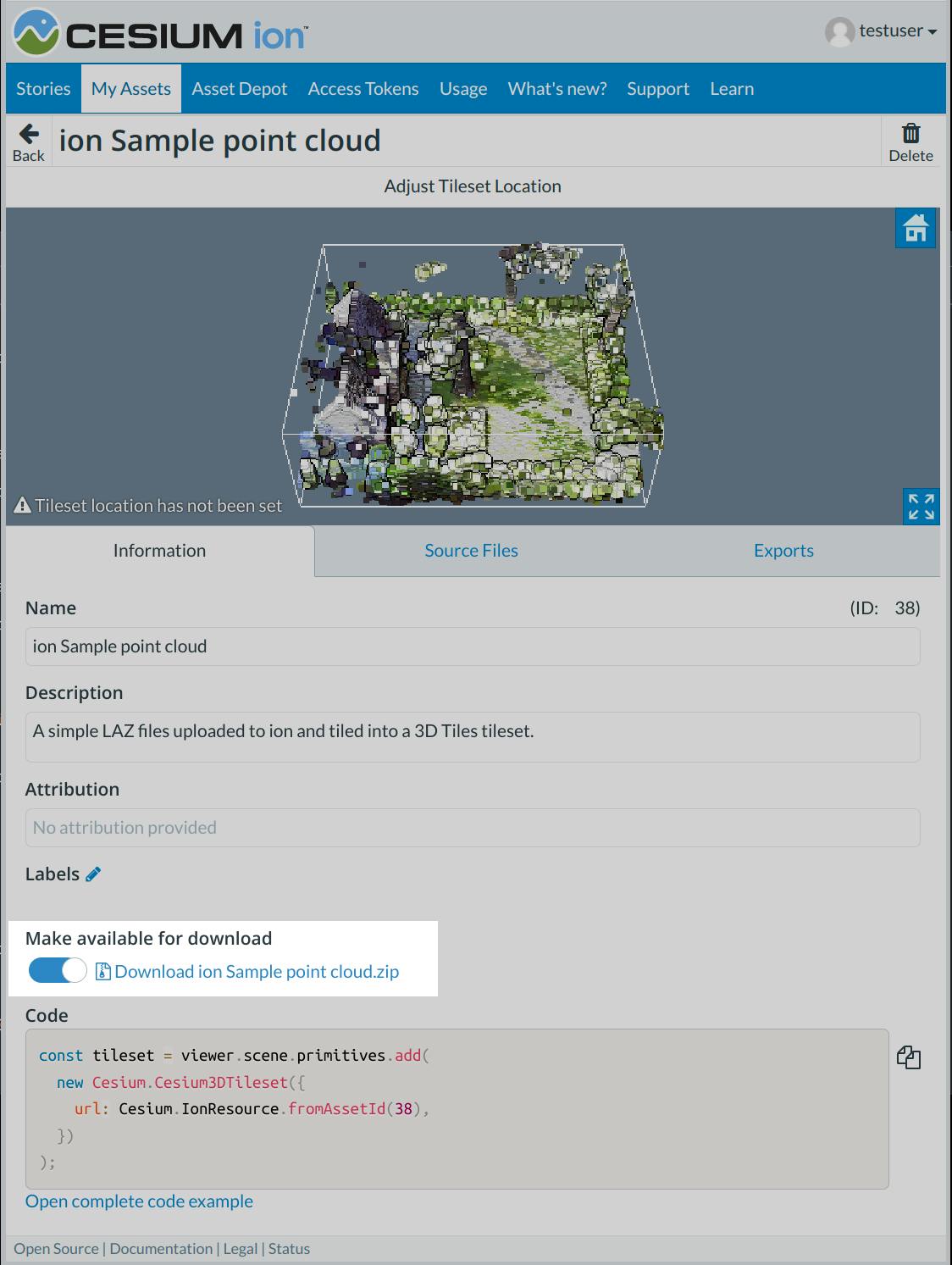 Introducing Cesium ion Archives and Exports – Cesium
