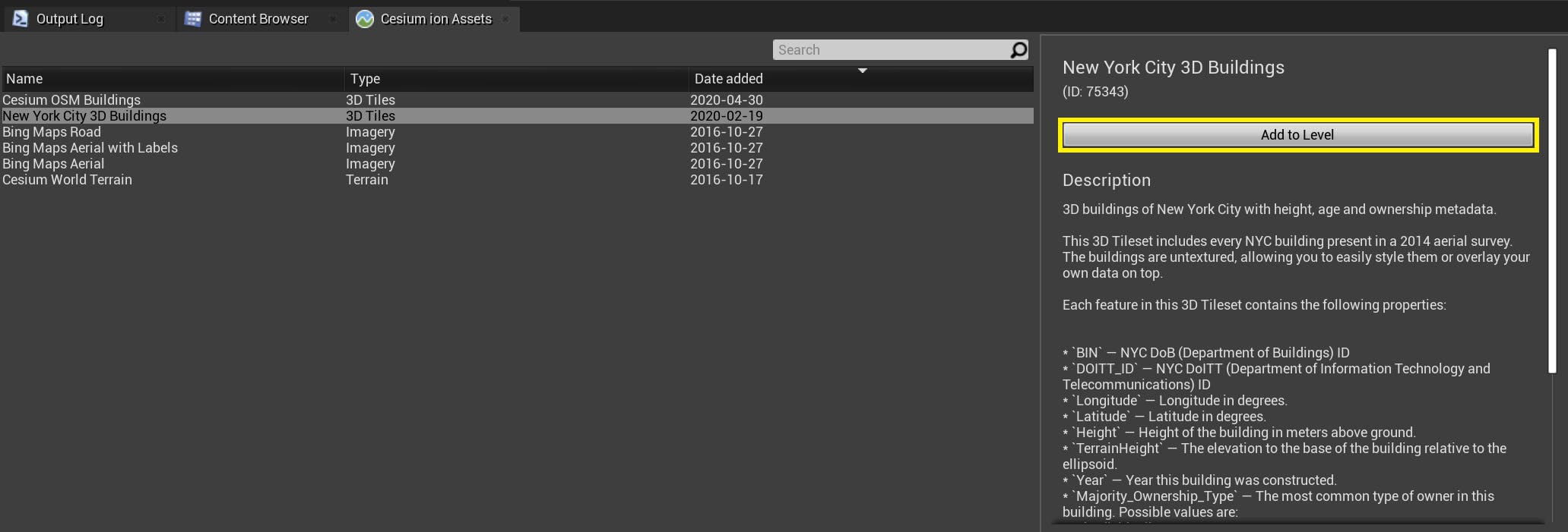 Visualize Per-Feature Metadata – Cesium