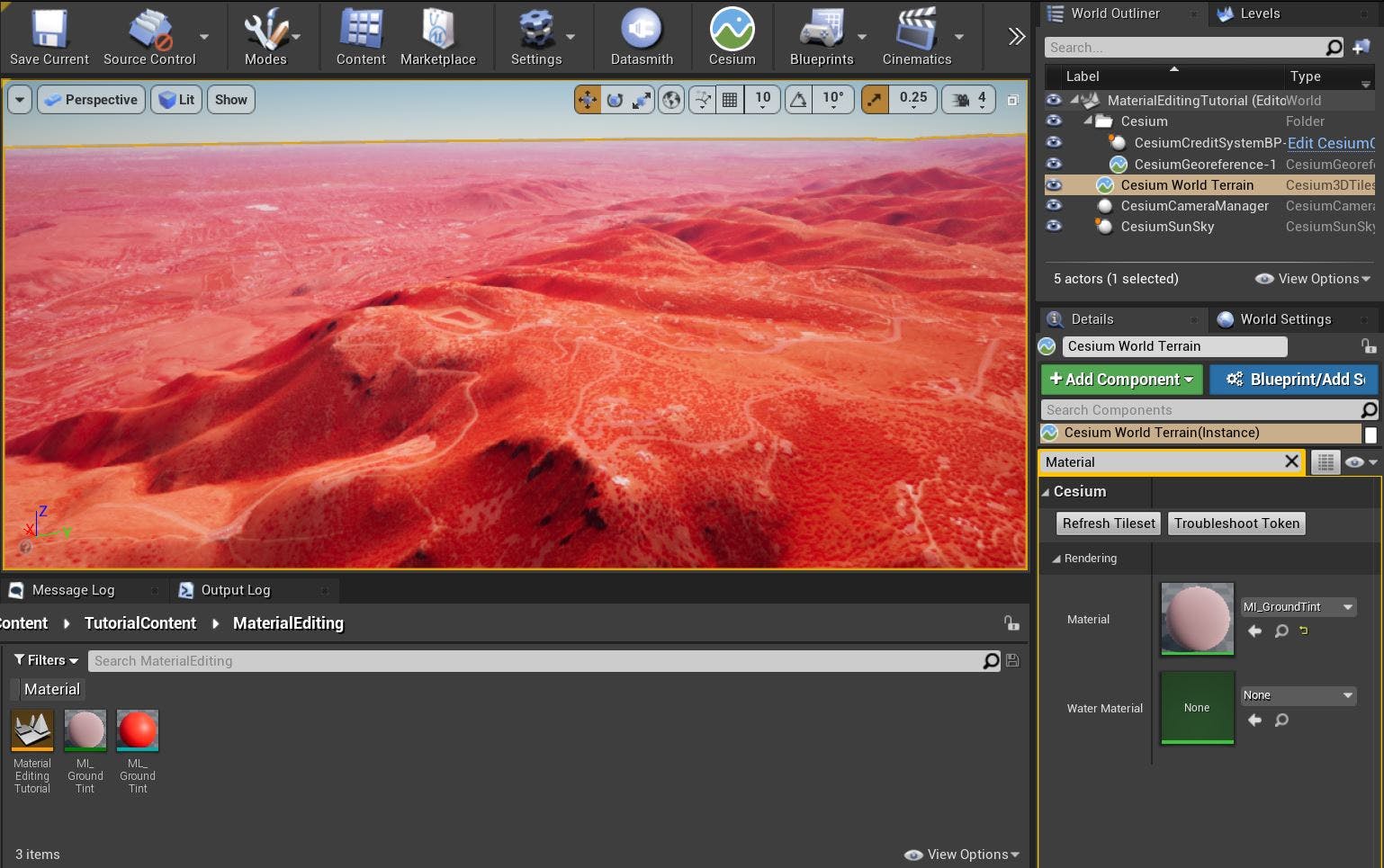 Editing Tileset Materials – Cesium