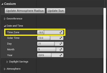 Using a Geospatially Accurate Sun – Cesium