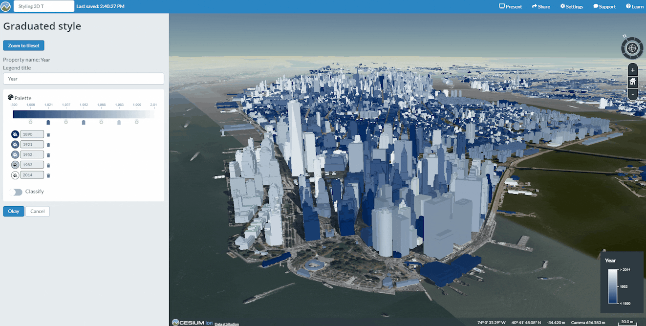 Styling and Filtering 3D Tiles – Cesium