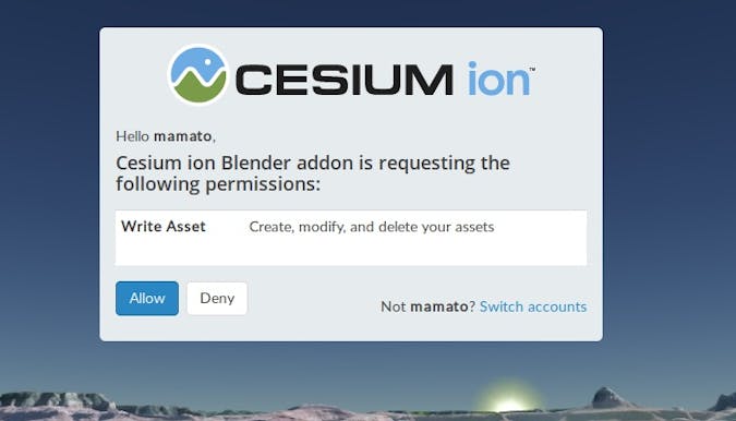 Blender – Cesium