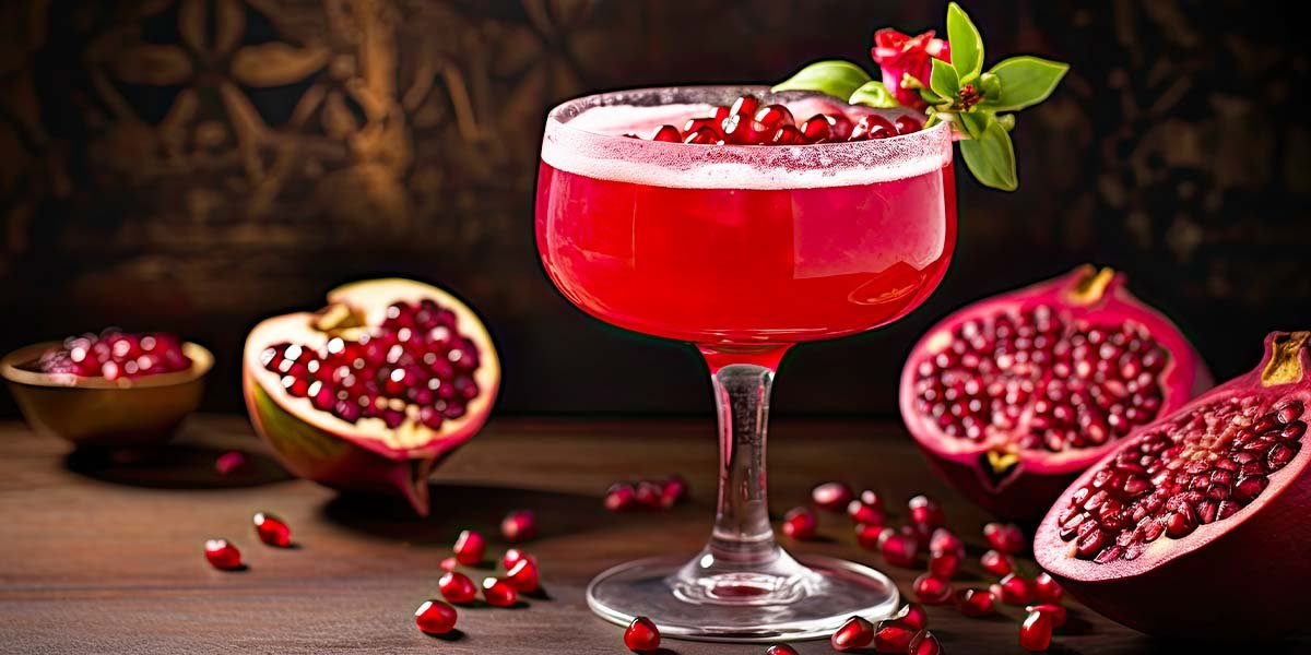 You have got to try this Gin, Pomegranate & Peach Schnapps Martini ...