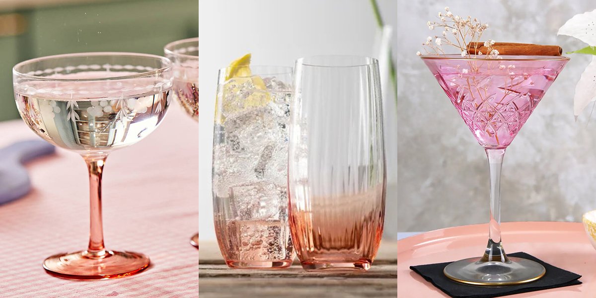 11 of the prettiest pink gin cocktail glasses for the perfect night in ...