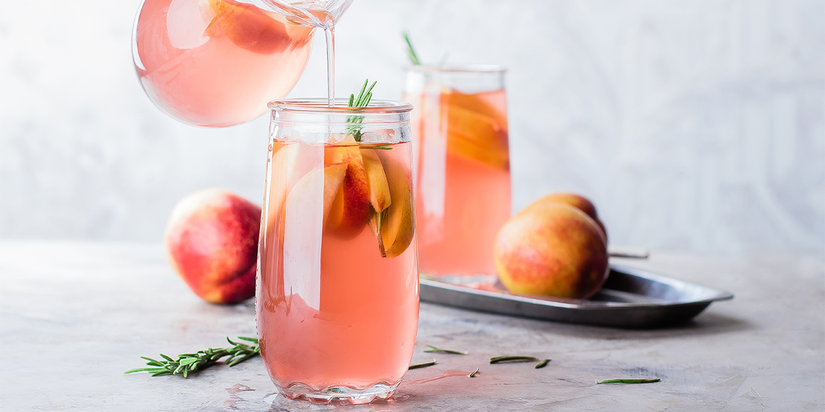 Pink gin and peach lemonade really is a winning summer combination ...