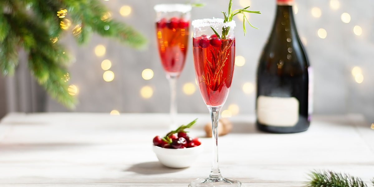 Enjoy a bit of Christmas fizz with the Yuletide Spritz: it's made with ...