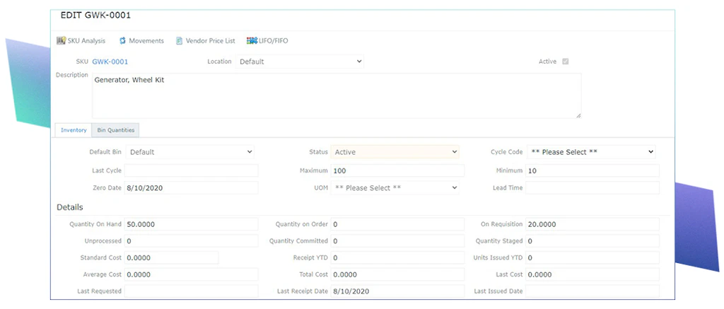 CMMS Inventory | CHAMPS Software