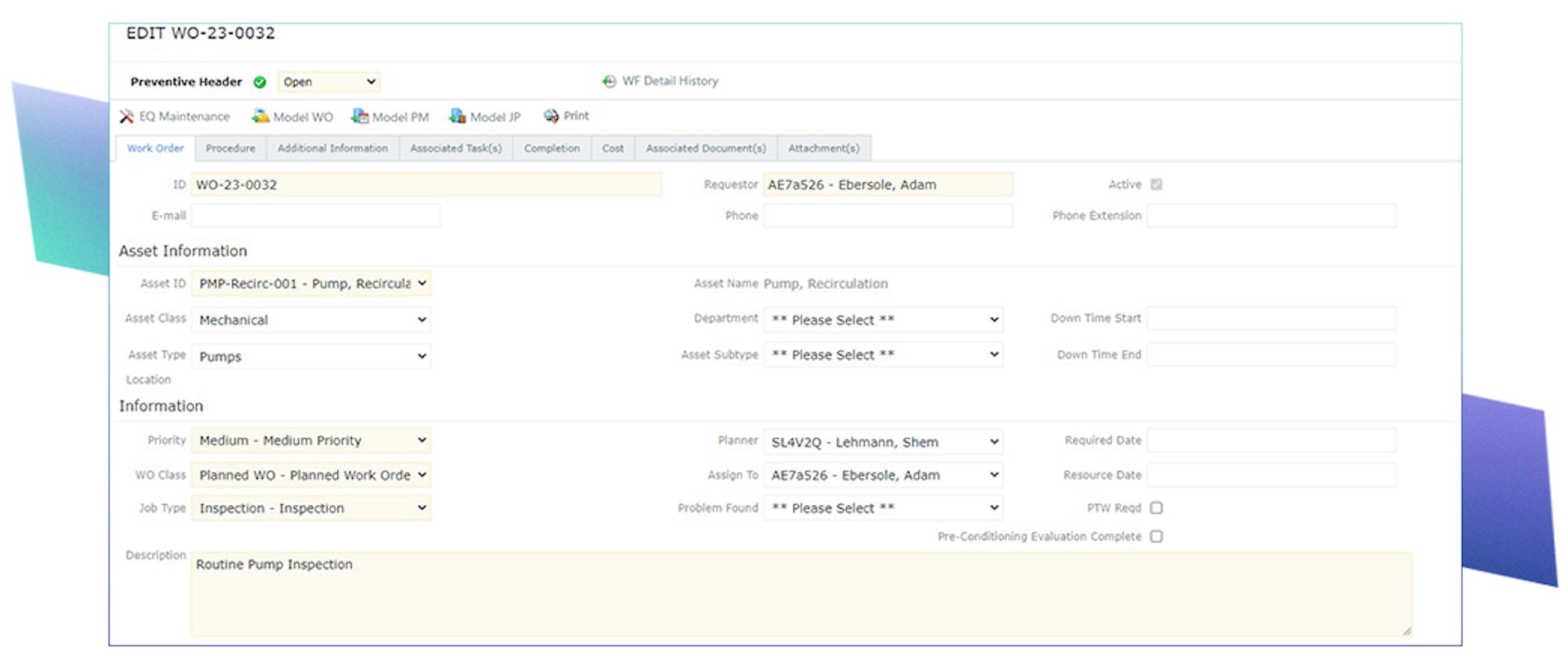 CMMS Work Order | CHAMPS Software