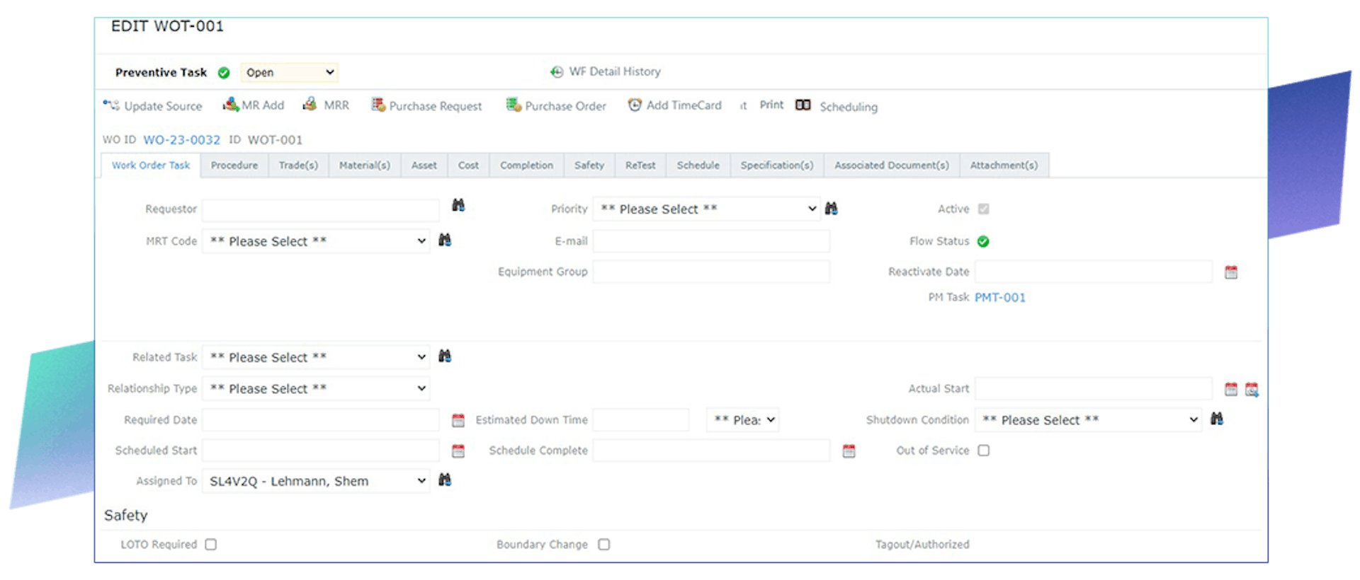 CMMS Work Order | CHAMPS Software