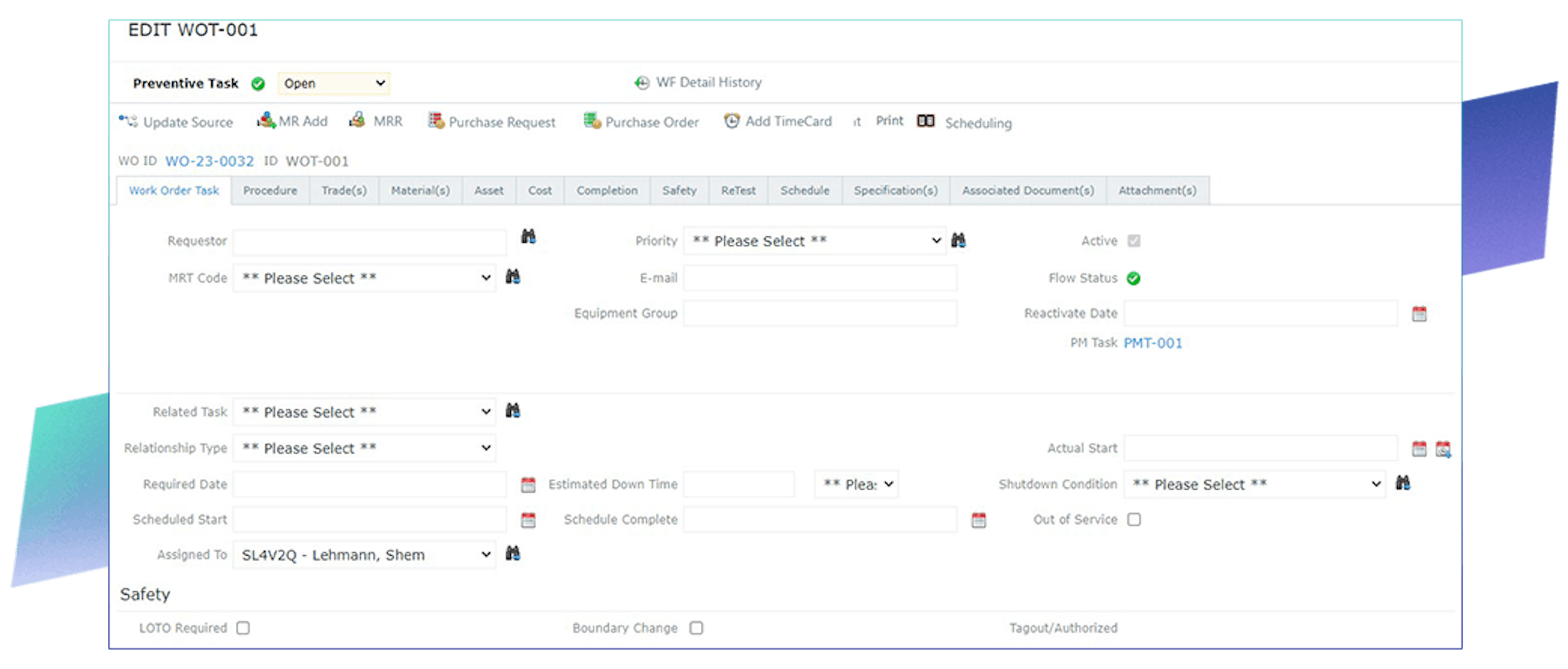 CMMS Work Order | CHAMPS Software