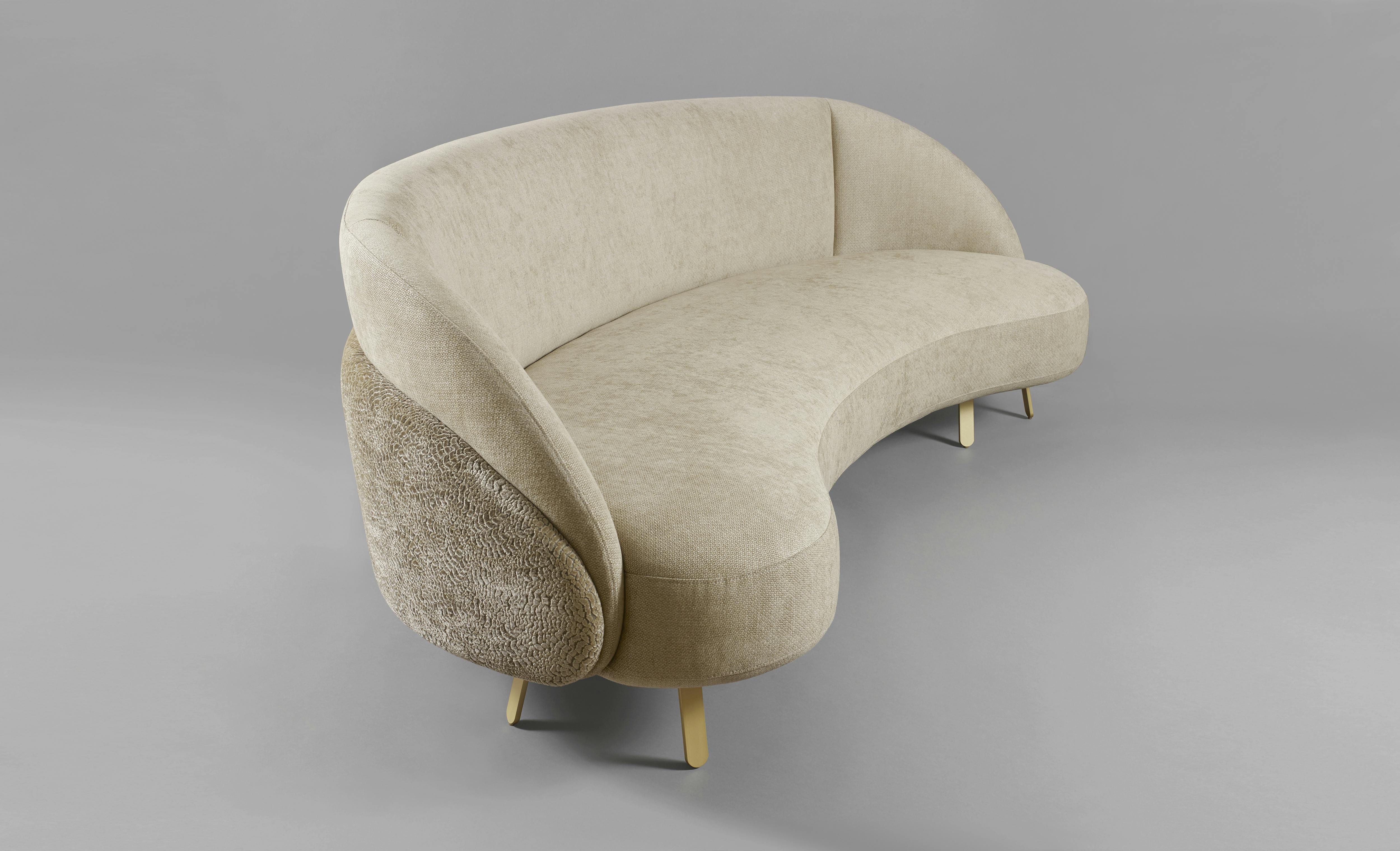 Crescent Sofa for Gallery BSL.