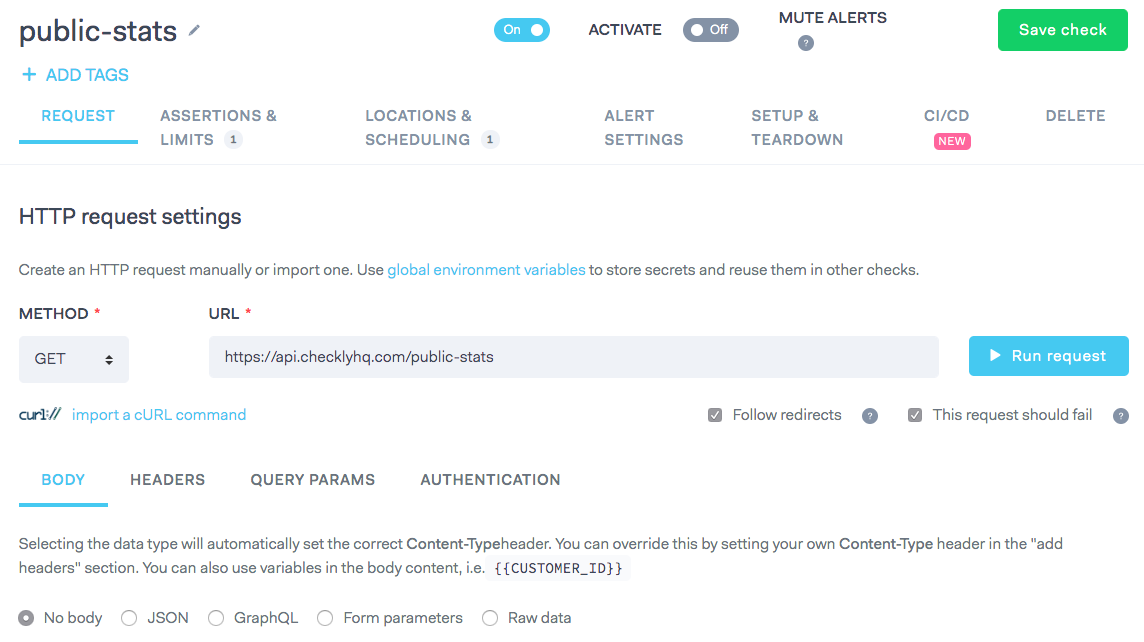 Automate active monitoring with Terraform and Checkly