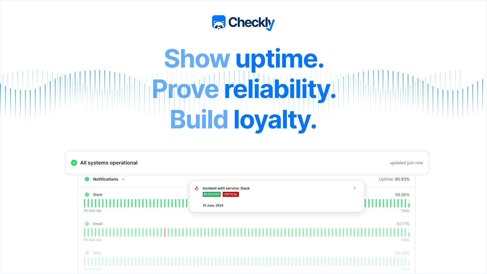 Introducing Checkly Status Pages
