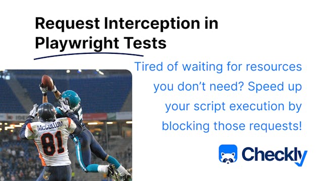 Speed Up Your Playwright Scripts with Request Interception