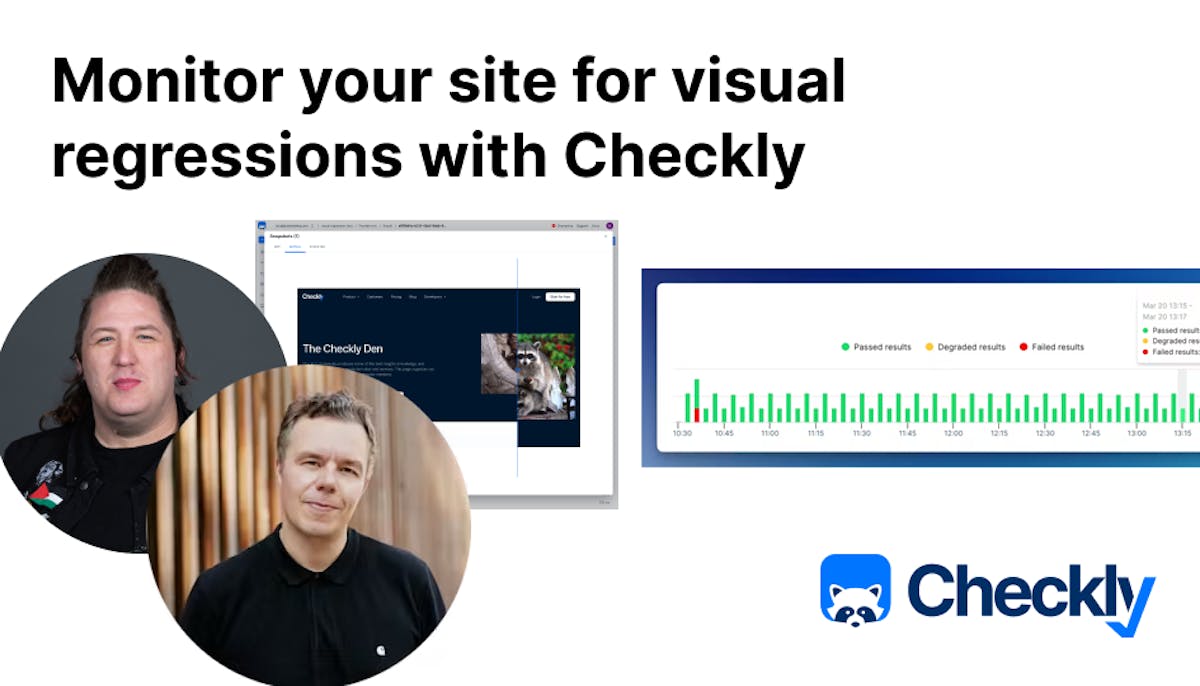 Visual Regression Testing Webinar: Playwright and Checkly
