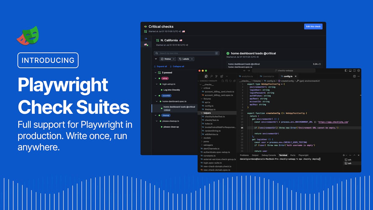 Introducing The Next Phase Of Monitoring: Playwright Check Suites