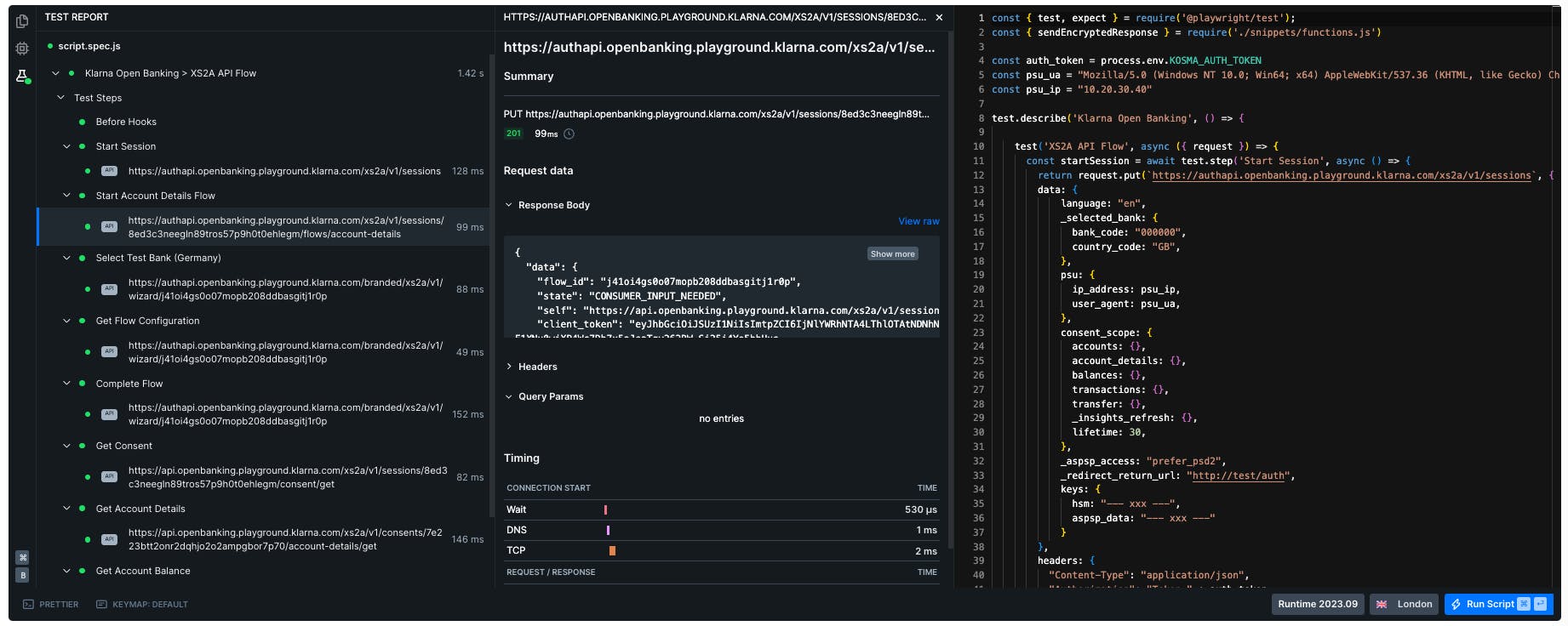 Open Banking API Monitoring with Playwright and Checkly