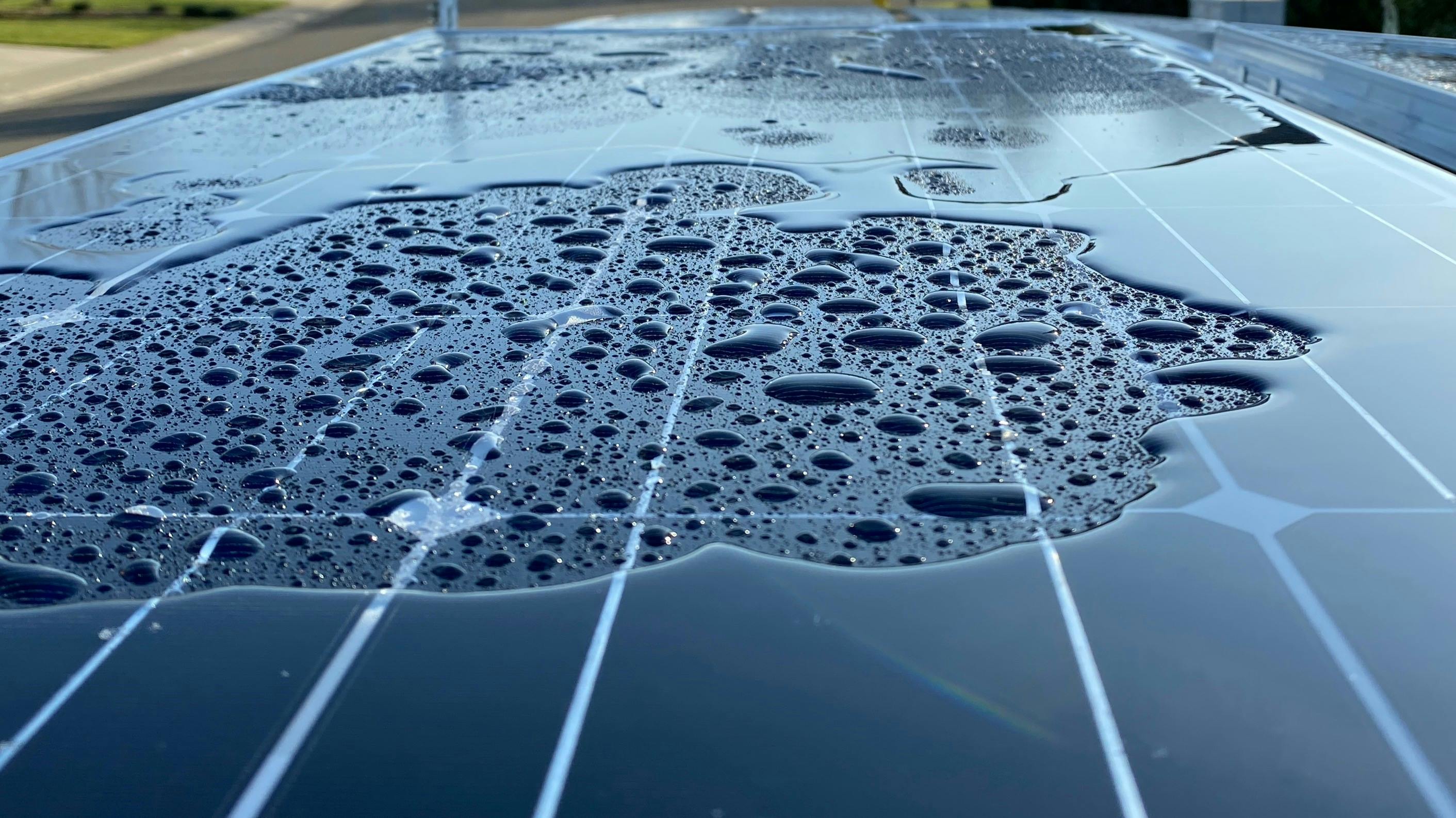 Reduce the adhesion of dirt from solar panels.