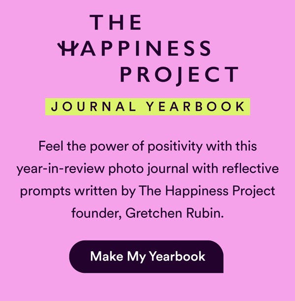 Happiness Project Journal Yearbook