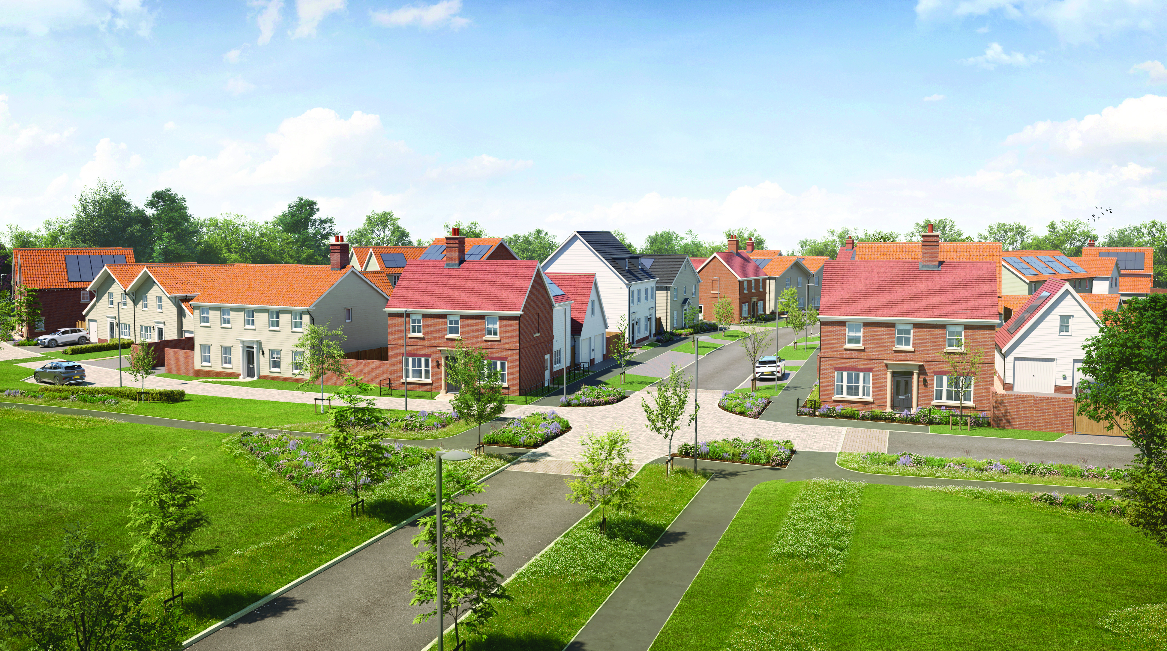 Priory Fields in St Osyth, Essex
