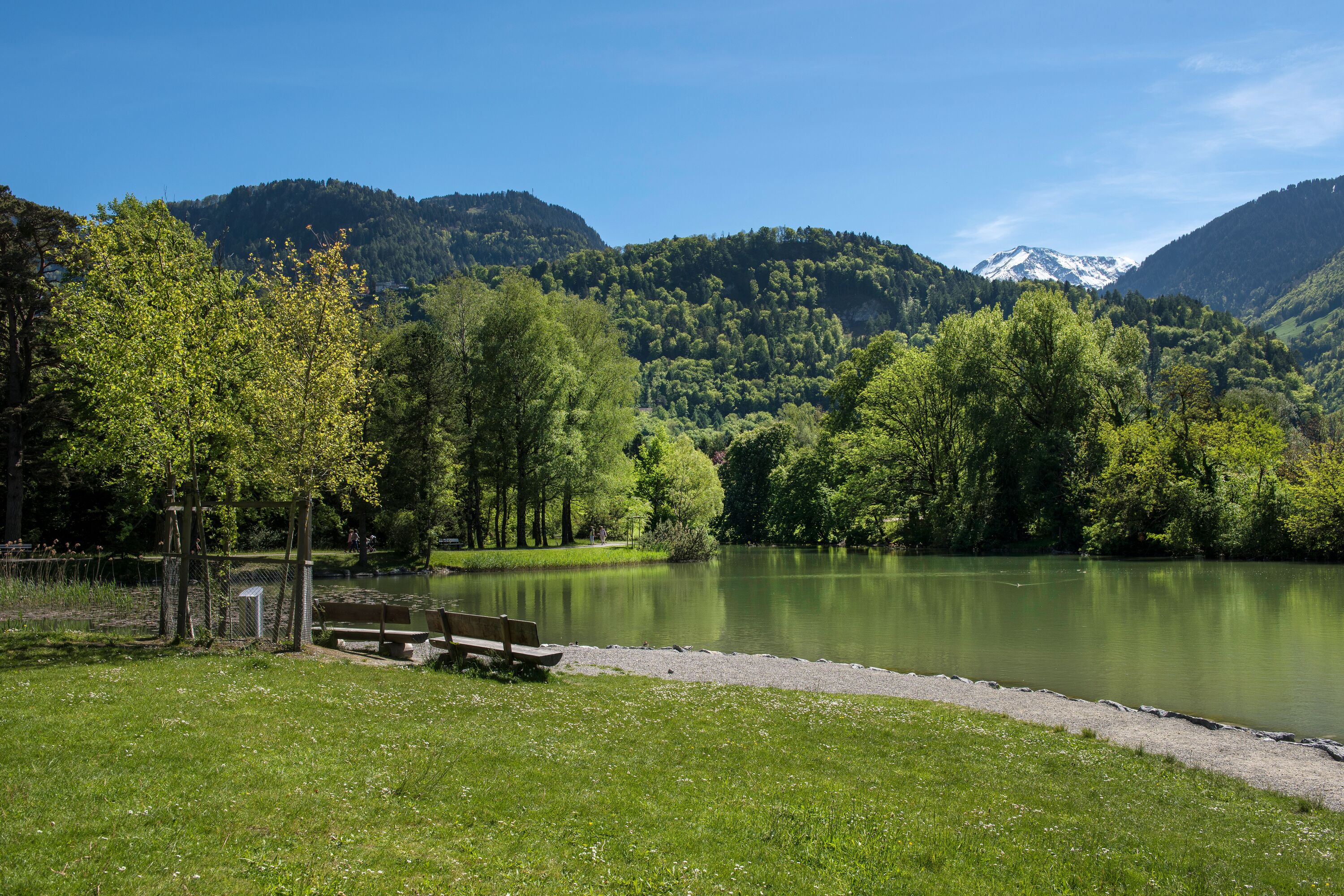 Camping zwischen Bergen, Bäumen und Quellen im Kurort Bad Ragaz ...