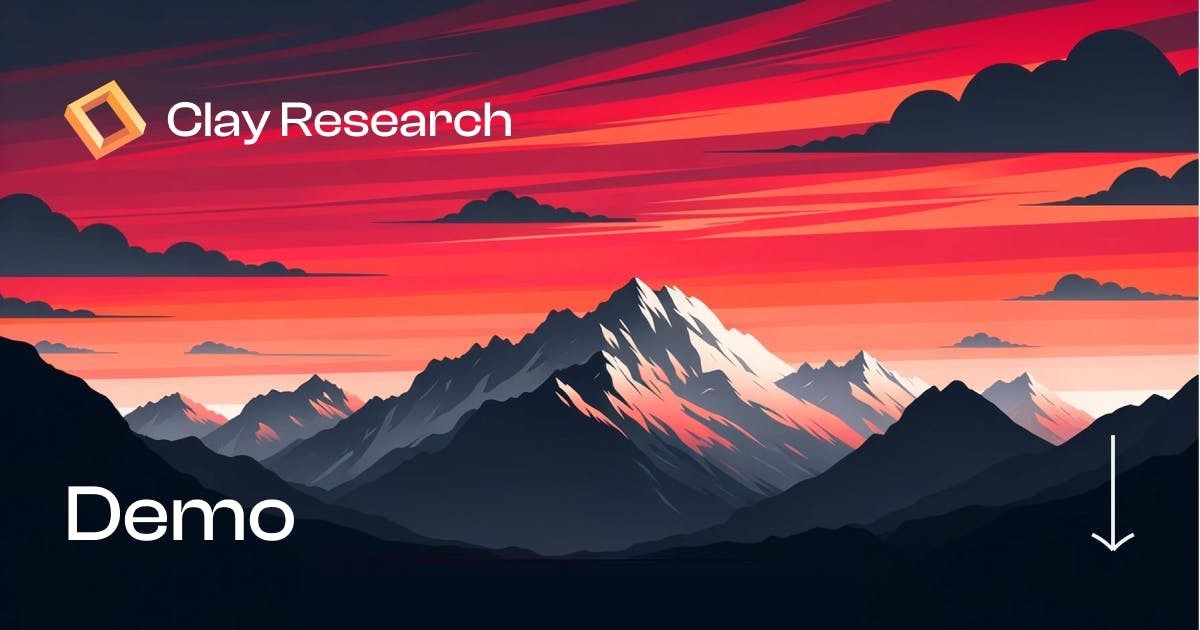 Demo - Clay Research - Clay Research